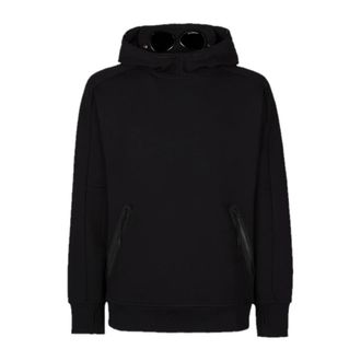 C.P. Company Diagonal Raised Fleece Goggle Hoodie - - Sweatshirts & Hoodies - Herren - Schwarzk - L