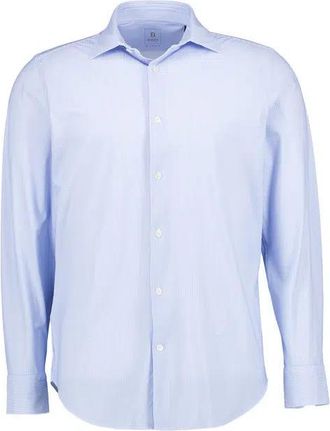 Boggi Milano Herren Hemd blau gestreift Slim Fit