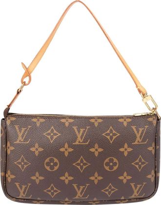Louis Vuitton Crossbody Bags - Louis Vuitton Canvas Monogram Pochette Accessoire - Gr. unisize - in Braun - f&uuml;r Damen