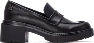 Refresh Mocassins Femme Noir - Chaussures Confortables et polyvalentes - Mode d&eacute;contract&eacute;e - Mod&egrave;le 17299402 (Taille39)