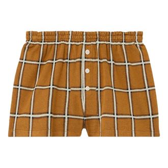 Guest In Residence Picnic Plaid Short - - Shorts - Damen - Braun - M
