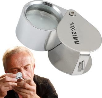 Generic Schmucklupe - Juwelier-Augenlupe, 10x/30x tragbare Lupe | Taschenlupe f&uuml;r Edelsteine und Stempel mit hoher Klarheit, Schmucklupe f&uuml;r die Inspektion vo