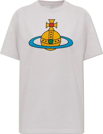 Vivienne Westwood Femme, Tops, Blanc, Taille: 36 FR T-Shirt Imprim&eacute;