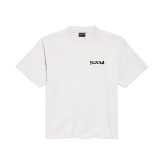 Balenciaga Masking Tape T-shirt - - Tops - Damen - Wei&szlig; - M