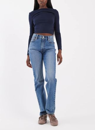 Levi's Ribcage Slim jeans en bleu moyen