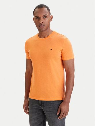 Tommy Jeans T-Shirt DM0DM20363 Orange Slim Fit