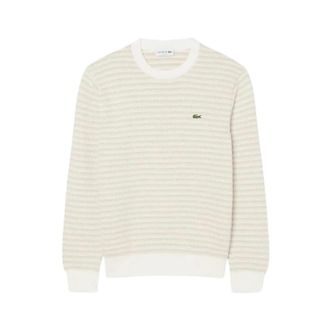 Lacoste Rundhals-Strickpullover - - Knitwear - Herren - Beige - XS