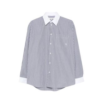 Sporty & Rich SRC Oversized Shirt - - Blouses & Shirts - Damen - Blau - XS