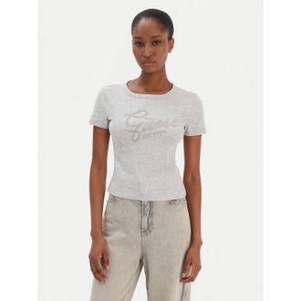 Guess T-Shirt W6RI22 KA0H1 Grau Slim Fit