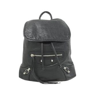 Balenciaga Pre-owned Sac &agrave; dos classique Traveller en cuir - Femme - Pre-owned - Noir - Taille: ONE Size