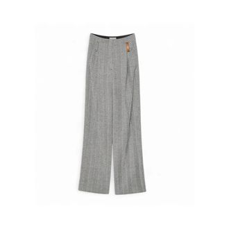 Forte_Forte Chevron Pantalons - Femme - Pantalons - Gris - Taille: 40 FR