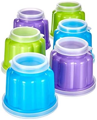 Ibili Lot 6 Moules &agrave; Gel&eacute;e (Blister), Multicolore, 21,0 x 7,18 x 5,41 cm