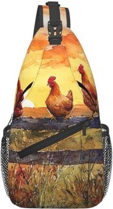 Generic Sac &agrave; dos de voyage &agrave; bandouli&egrave;re pour homme Motif coq