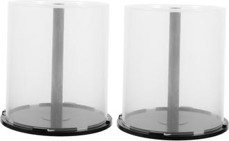 Lurrose 2 St&uuml;ck CD Aufbewahrungsbox aus Robustem PP Material Transparenter Disc Holder f&uuml;r CDs DVDs Stapelbarer Organizer mit Kratzfestem Schutz f&uuml;r Musik Spi