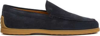 Tod's Homme, Chaussures, Bleu, Taille: 43 1/2 EU Mocassino Camoscio