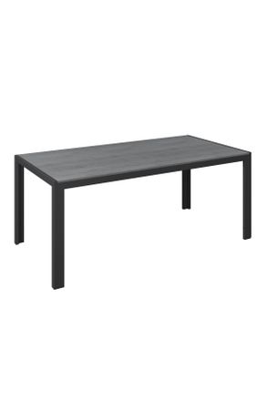 ambia GARDEN Gartentisch, Grau, Dunkelgrau, Metall, Kunststoff, rechteckig, eckig, 180x92x74 cm, Gartenm&ouml;bel, Gartentische, Gartentische