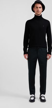 Eden Park Pantalon En Laine Stretch Kaki Taille &Eacute;lastique Coupe Modern