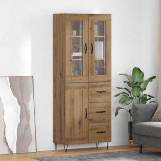 vidaXL vidaXL Haut Armoire avec tiroir Ch&ecirc;ne artisanal 69,5 x 34 x 90 cm