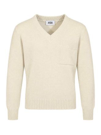 Alpha Studio Pull Col Rond - Gris Clair