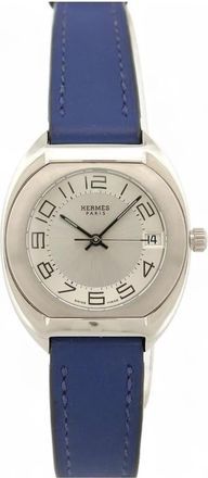 Herm&egrave;s Uhr - VINTAGE HERMES UHR RAUM ES2.210 QUARZ 33 MM STAHL - Gr. unisize - in Blau - f&uuml;r Damen
