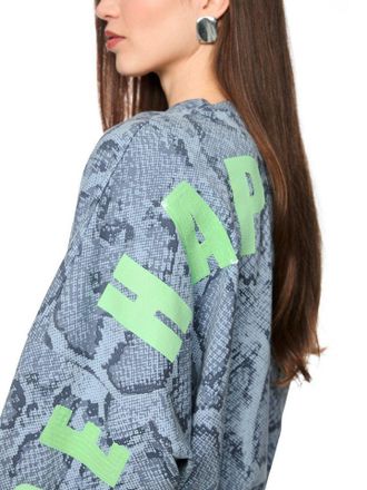 Marc Cain Sweatshirt Urban Haze Premium Damenmode mit Animal Print