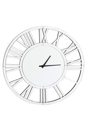 Xora Wanduhr, Glas, Holzwerkstoff, Dekoration, Uhren, Wanduhren