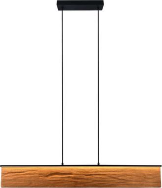 Trio Suspension, Suspension bois KALEA led int&eacute;gr&eacute;e Marron en Wood, TRIO