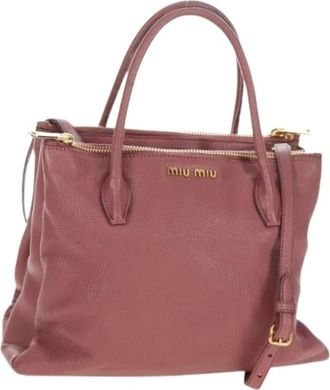 Miu Miu Sac &agrave; main Pre-owned - Femme - Pre-owned - Rose - Taille: ONE Size