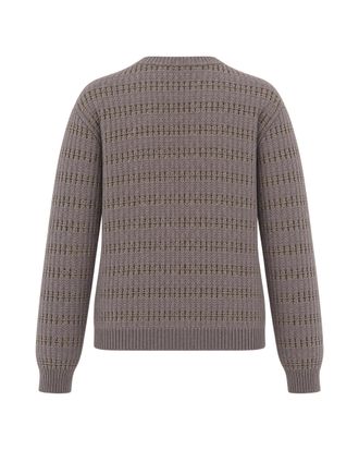 Fabiana Filippi Openwork Mohair Blend Sweater - Gray