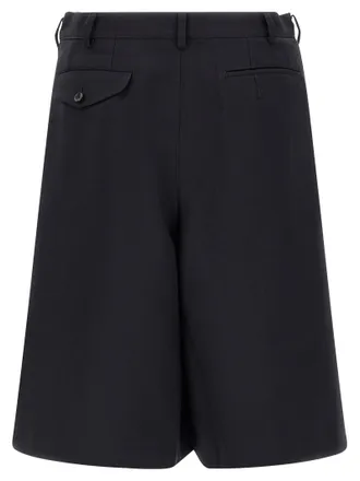 Comme Des Gar&ccedil;ons Mens Blue Polyester Bermuda Shorts