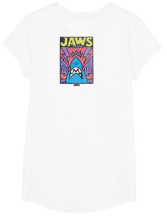 Jaws Neon Poster T-Shirt