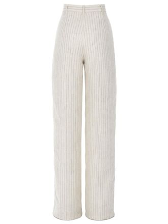 Max Mara Fonte Trousers - White