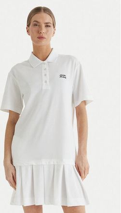 Joop JOOP! Jeans Kleid f&uuml;r den Alltag Tadena 30100680 Wei&szlig; Regular Fit