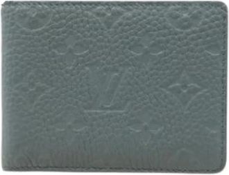 Louis Vuitton Portefeuille bi-pli Pre-owned en Taurillon - Homme - Pre-owned - Gris - Taille: ONE Size