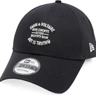 Zadig&Voltaire OWHT01165 Embroidered Logo Cotton Baseball Cap - Black