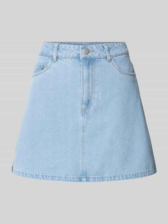 Pieces A-Linie Jeansrock aus Baumwoll-Mix mit Viskose-Anteil Modell ABBI