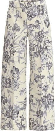 Marella Femme, Pantalons, Multicolore, Taille: 34 FR Tapioca003 Fiore Azzurro