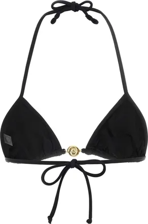 Reina Olga Splash Bikini Top - Black