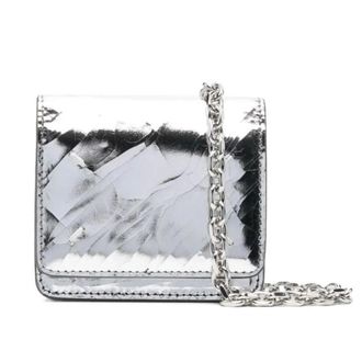 Maison Margiela Broken Mirror Chain Wallet - Femme - Accessoires - Gris - Taille: ONE Size