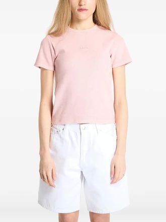 A Bathing Ape t-shirt à logo brodé - Rose