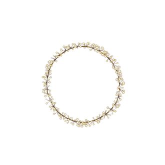 Luca Lighting Weihnachtskranz mit 108 warm-weißer LED-Lämpchen - Ø30 cm - Schwarz