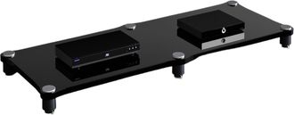 Generic HiFi Rack TV Rack Entertainment-Center, Schallplattenständer für Verstärker Plattenspieler Stereo-Receiver, Offener CD-Player-Ständer für Heimkino Sch