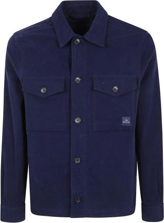 Paul Smith Homme, Vestes, Bleu, Taille: L Chemise Veste Boutonn&eacute;e