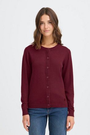 Oxmo Strickjacke OXAida Modische Strickjacke mit Knopfleiste