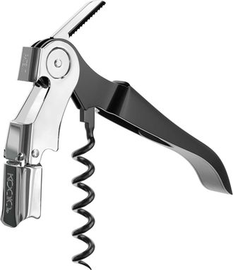 Koala Spain AC Korkenzieher, 2-Takt, mit Gelenkfeder, Schwarz