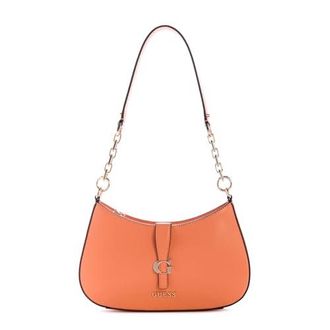 Guess Carrie Sac &agrave; bandouli&egrave;re zipp&eacute;, abricot, One Size, Carrie Sac &agrave; bandouli&egrave;re zipp&eacute;