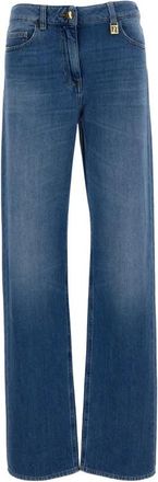 Elisabetta Franchi Femme, Jeans, Bleu, Taille: W30 Wide Jeans