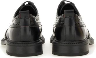 HUGO BOSS Leather Derby Loafer - Black