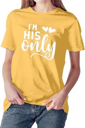 Generic T-shirt de Saint-Valentin pour partenaires - T-shirt pour homme - Look ample - Tendance - Polyvalent - Personnalis&eacute; - Printemps &eacute;t&eacute; - Cadeau dannivers