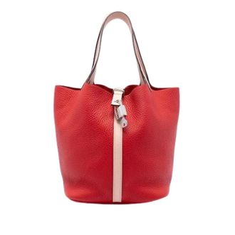 Herm&egrave;s Pre-owned Picotin Lock 22 - Femme - Pre-owned - Rouge - Taille: ONE Size
